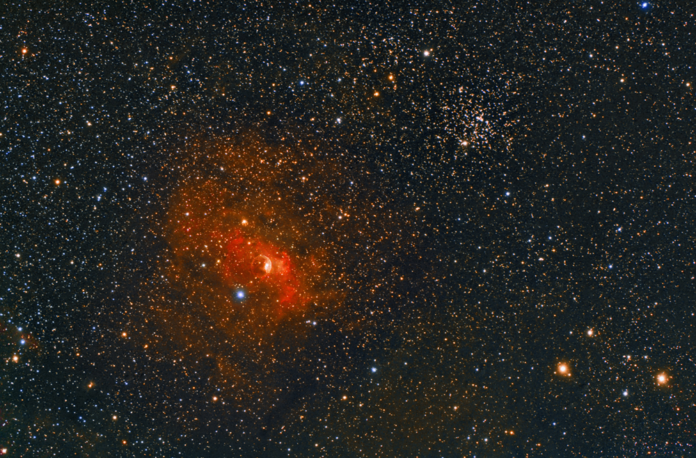 M52. Cúmulo abierto en Casiopea